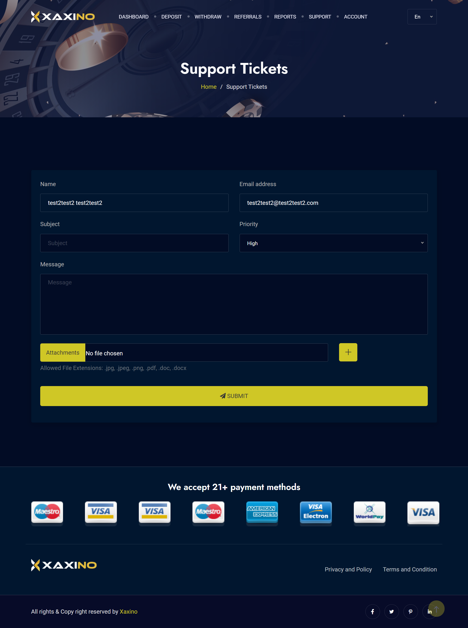 Xaxino - Ultimate Casino Platform by ViserLab | CodeCanyon