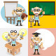 Professor Characters, Vectors | GraphicRiver
