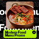 Modern Food Menu, After Effects Project Files | VideoHive