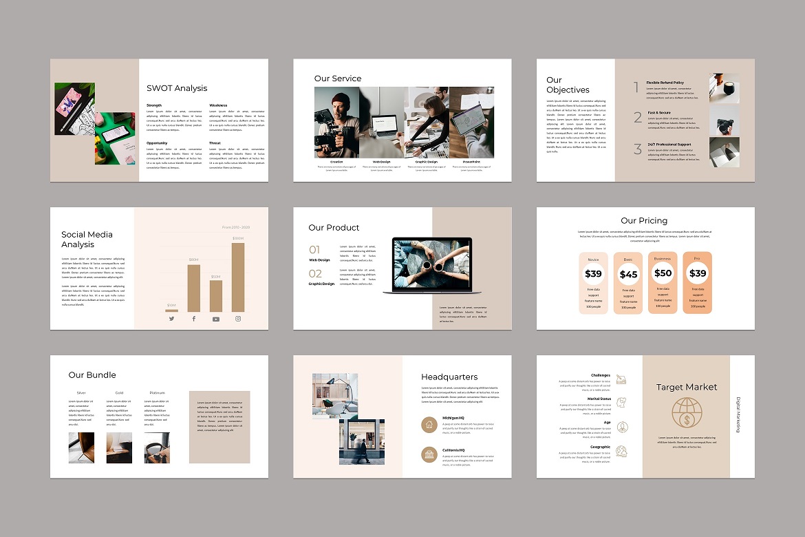 Compa Business Keynote Template, Presentation Templates | GraphicRiver