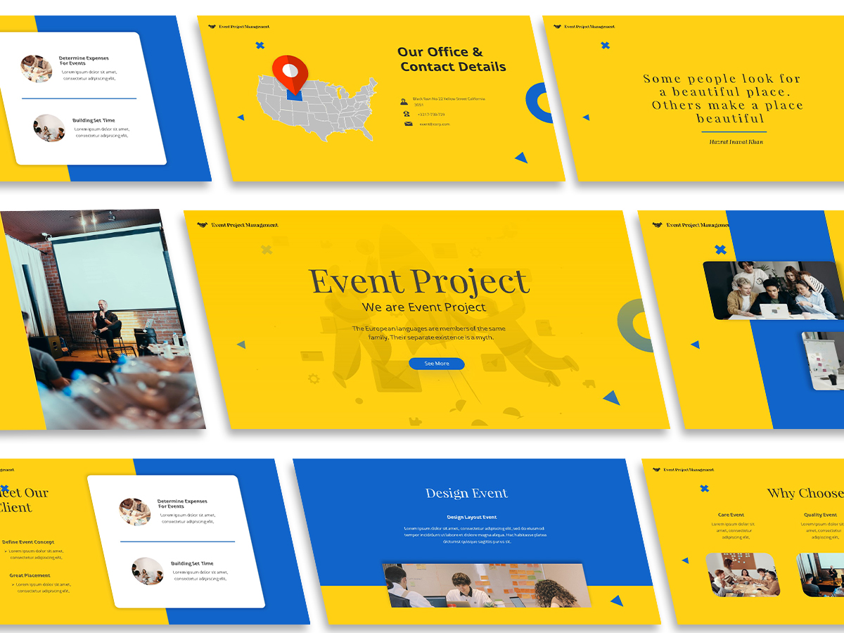 Event Project Powerpoint Template, Presentation Templates | GraphicRiver