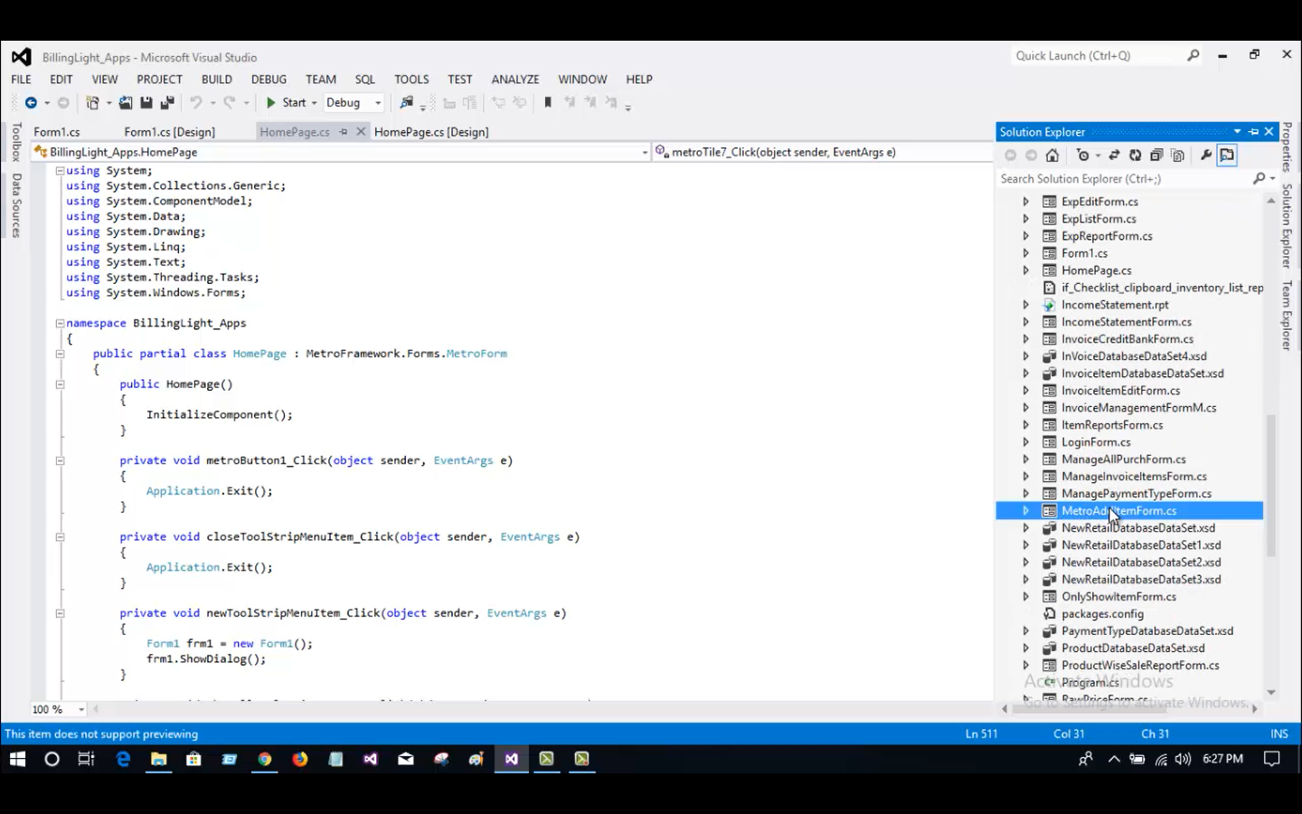 ERP desktop application | software with full project & source code by ...