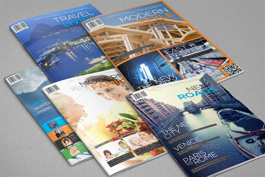 Modern Style Magazine | 40 Pages | 5 Covers, Print Templates | GraphicRiver