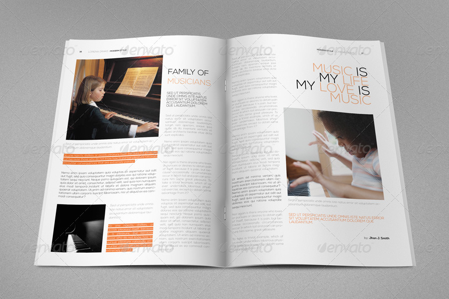 Modern Style Magazine | 40 Pages | 5 Covers, Print Templates | GraphicRiver