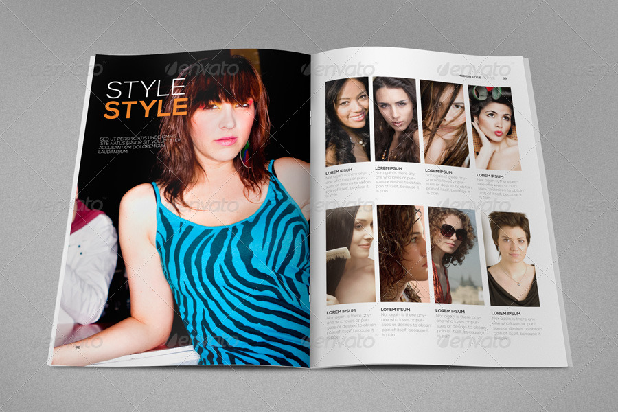 Modern Style Magazine | 40 Pages | 5 Covers, Print Templates | GraphicRiver