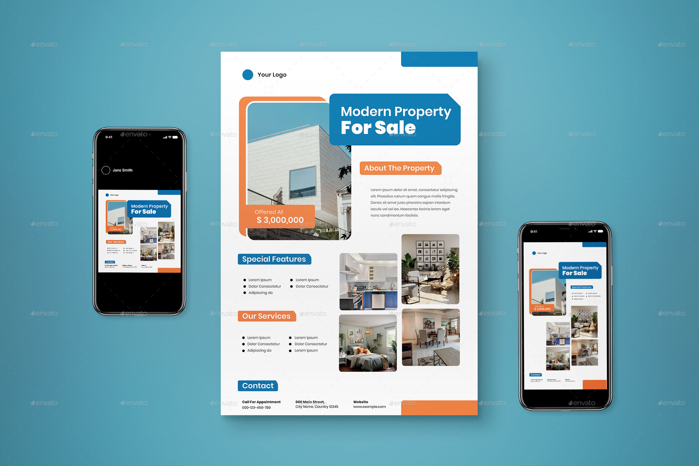 Property Sale Flyer Set, Print Templates | GraphicRiver