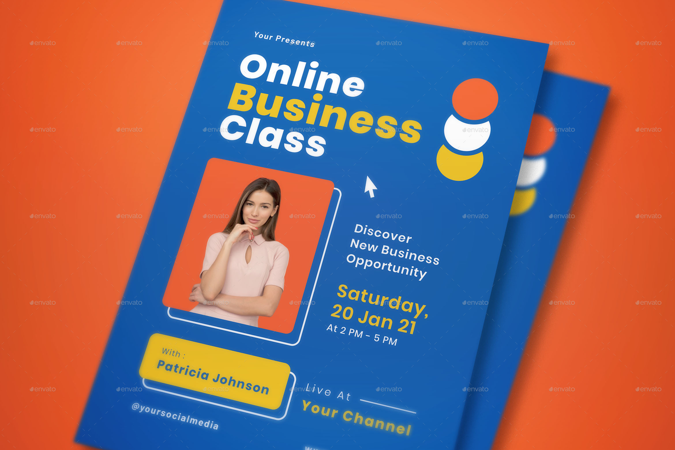 Online Business Class Flyer Set, Print Templates | GraphicRiver
