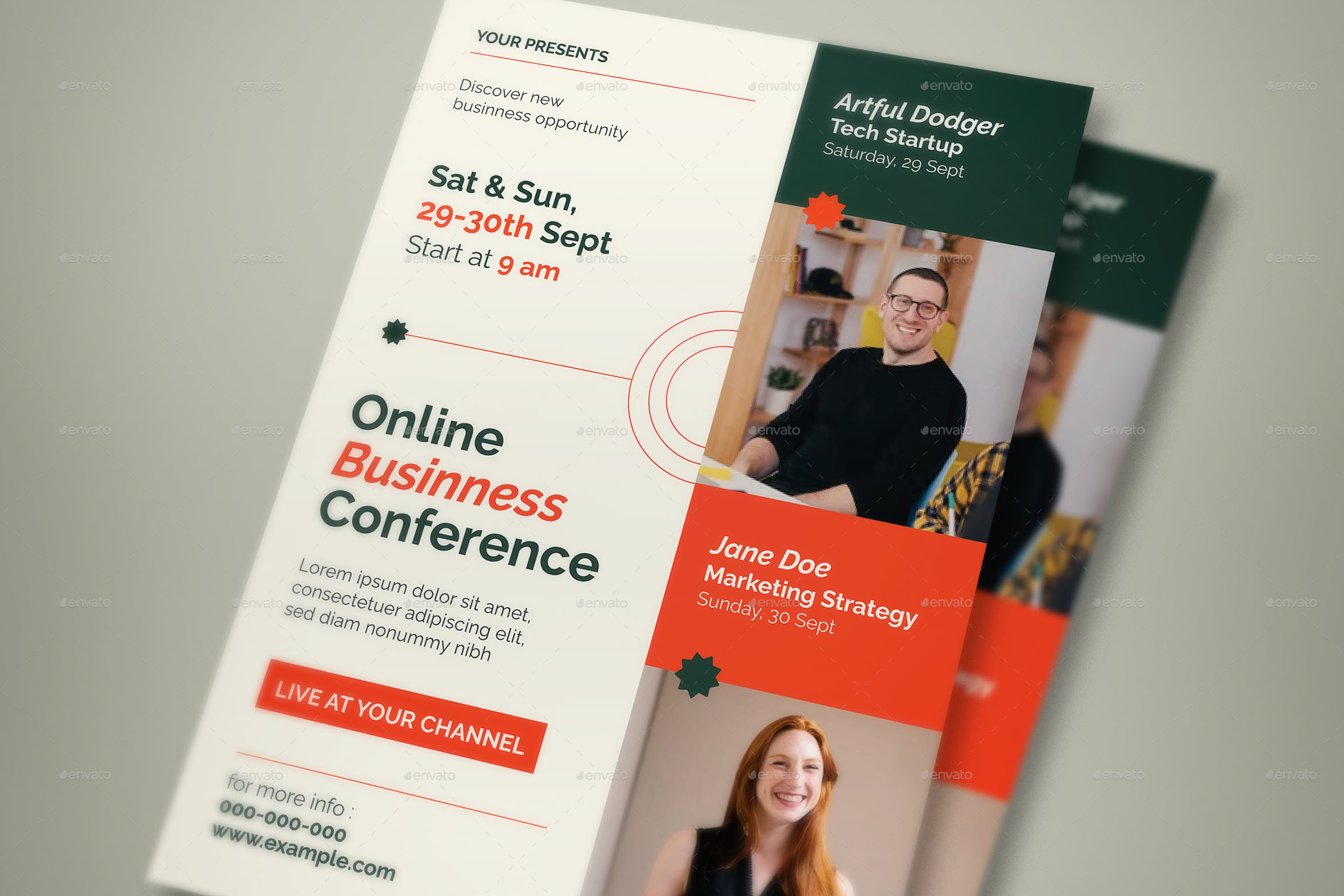 Online Business Class Flyer Set by graphicook | GraphicRiver