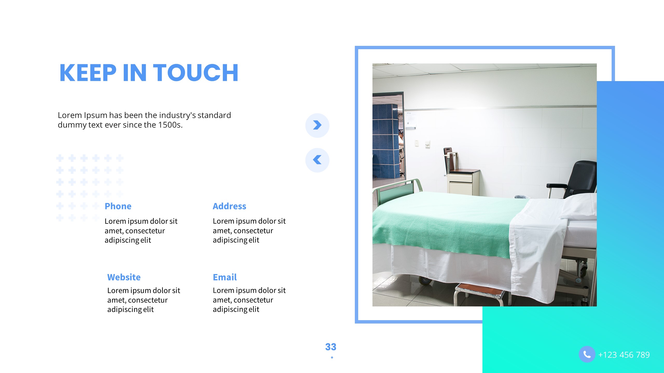 Hospital & Health Care Training Powerpoint, Presentation Templates
