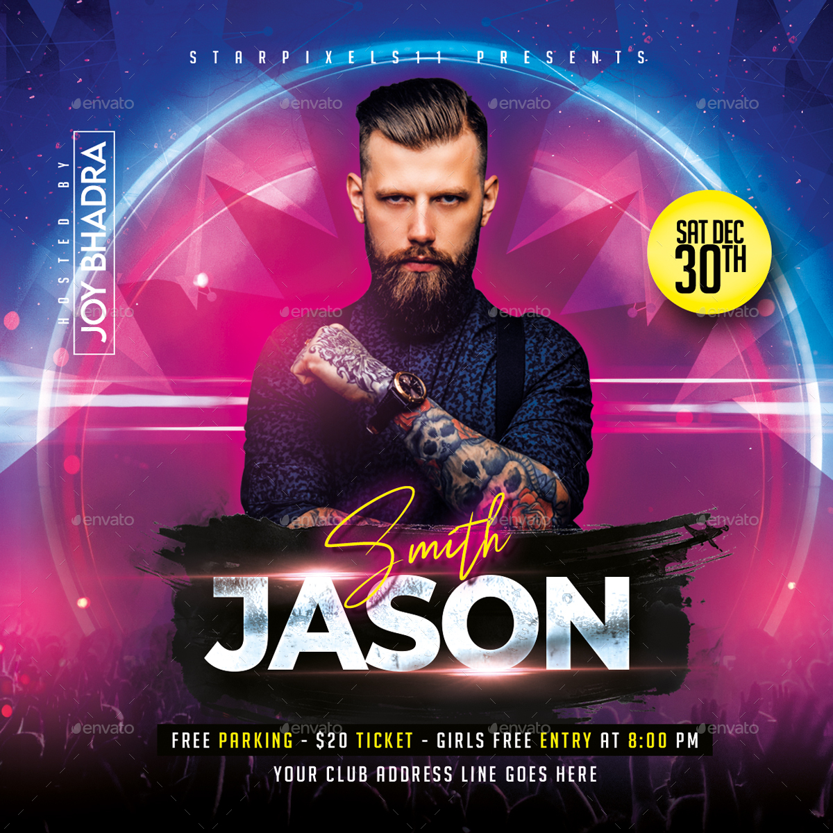 DJ Party Flyer Bundle, Print Templates | GraphicRiver