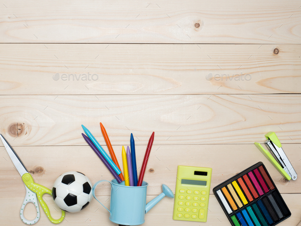 BACK TO SCHOOL TOP VIEW Stock Photo by anontae2522 | PhotoDune