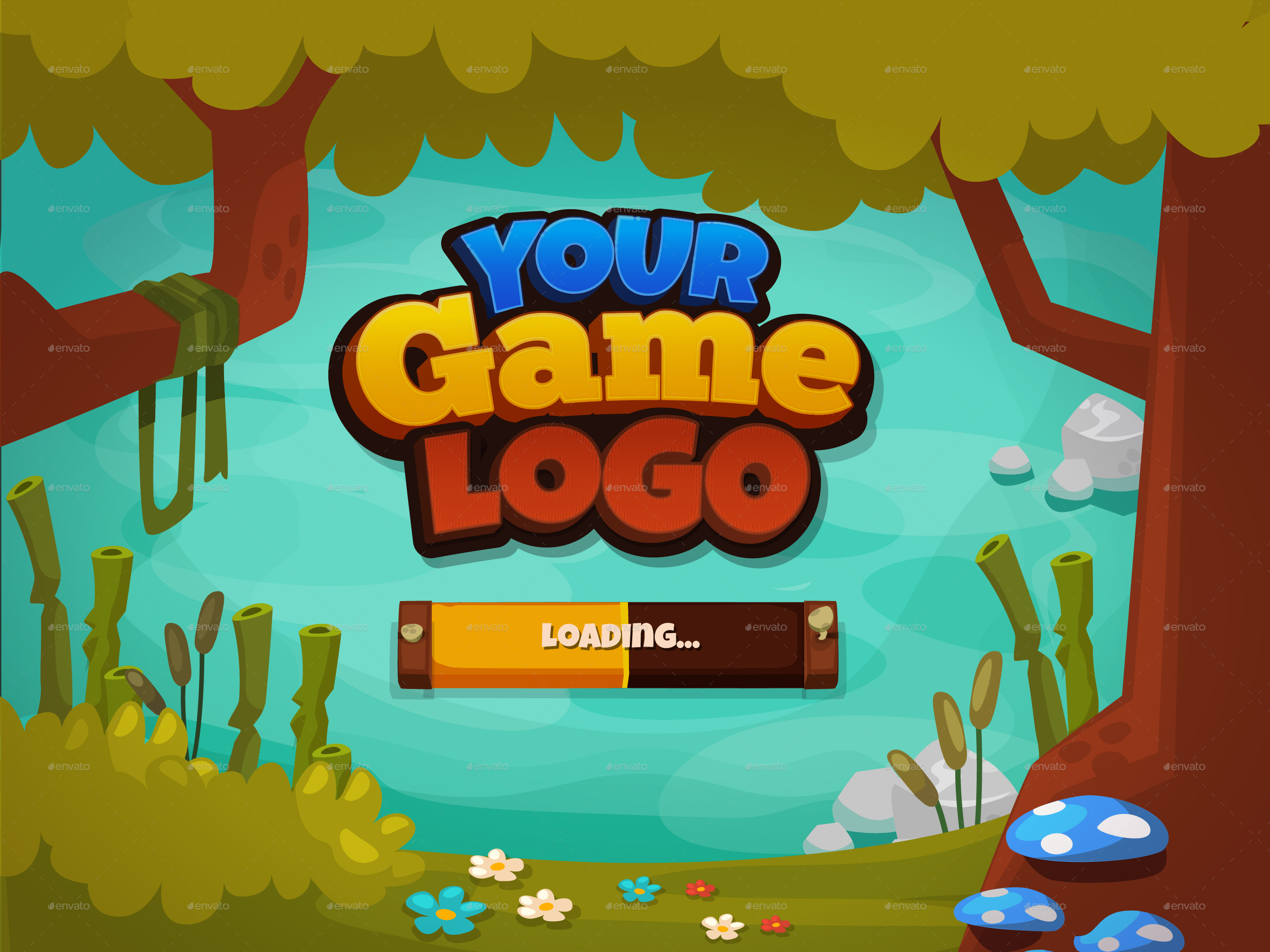 Ui Elements - Cartoon Casual Game, Game Assets | GraphicRiver