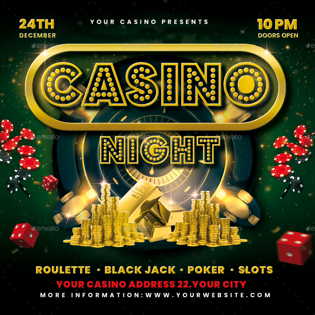 Casino Flyer, Print Templates | GraphicRiver