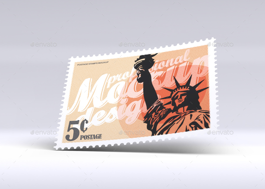 Postage Stamps Mock-Up, Graphics | GraphicRiver