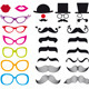 Mustache And Spectacles, Vector Set, Vectors | GraphicRiver
