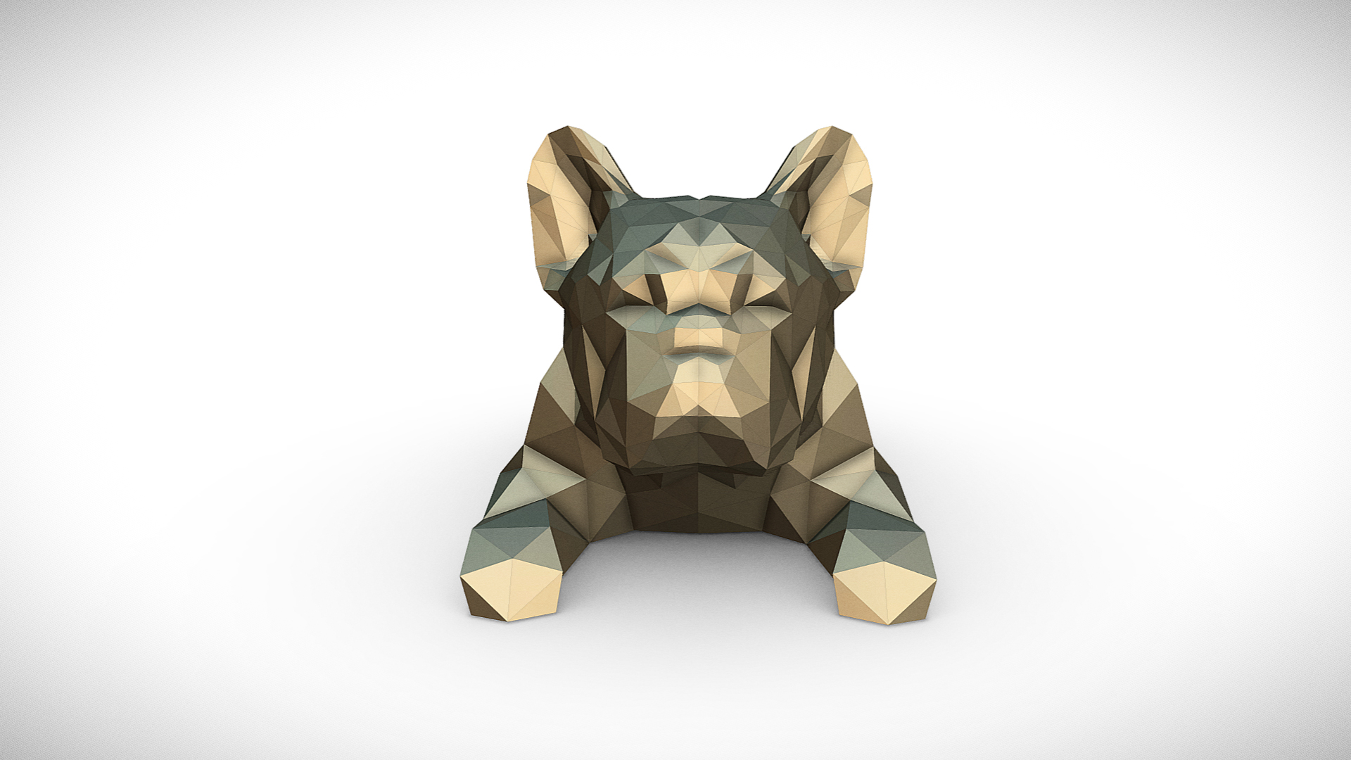 bulldog figure by stiv3d | 3DOcean