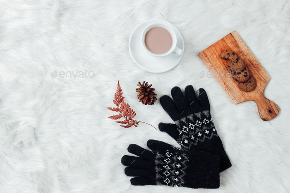 Winter flat lay background Stock Photo by Garakta-Studio | PhotoDune