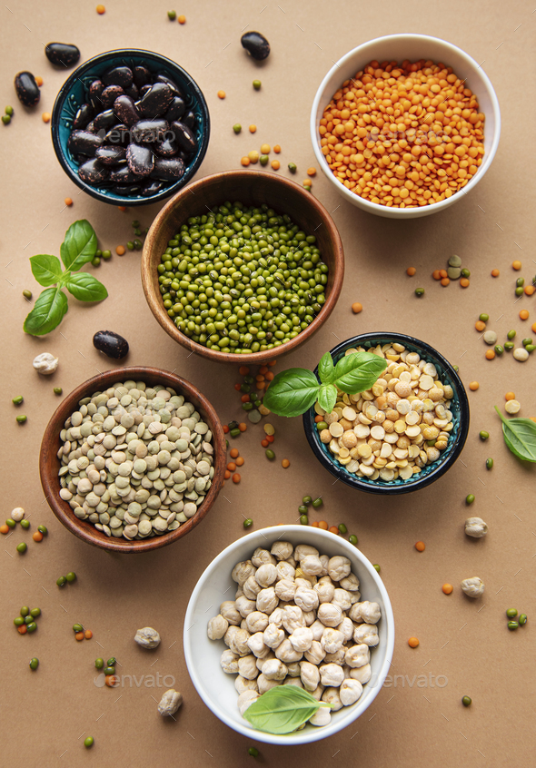 Different types of legumes Stock Photo by Olena_Rudo | PhotoDune