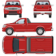 Pickup Truck Template, Vectors | GraphicRiver