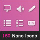 150 Nano Vector Icons, Icons | GraphicRiver