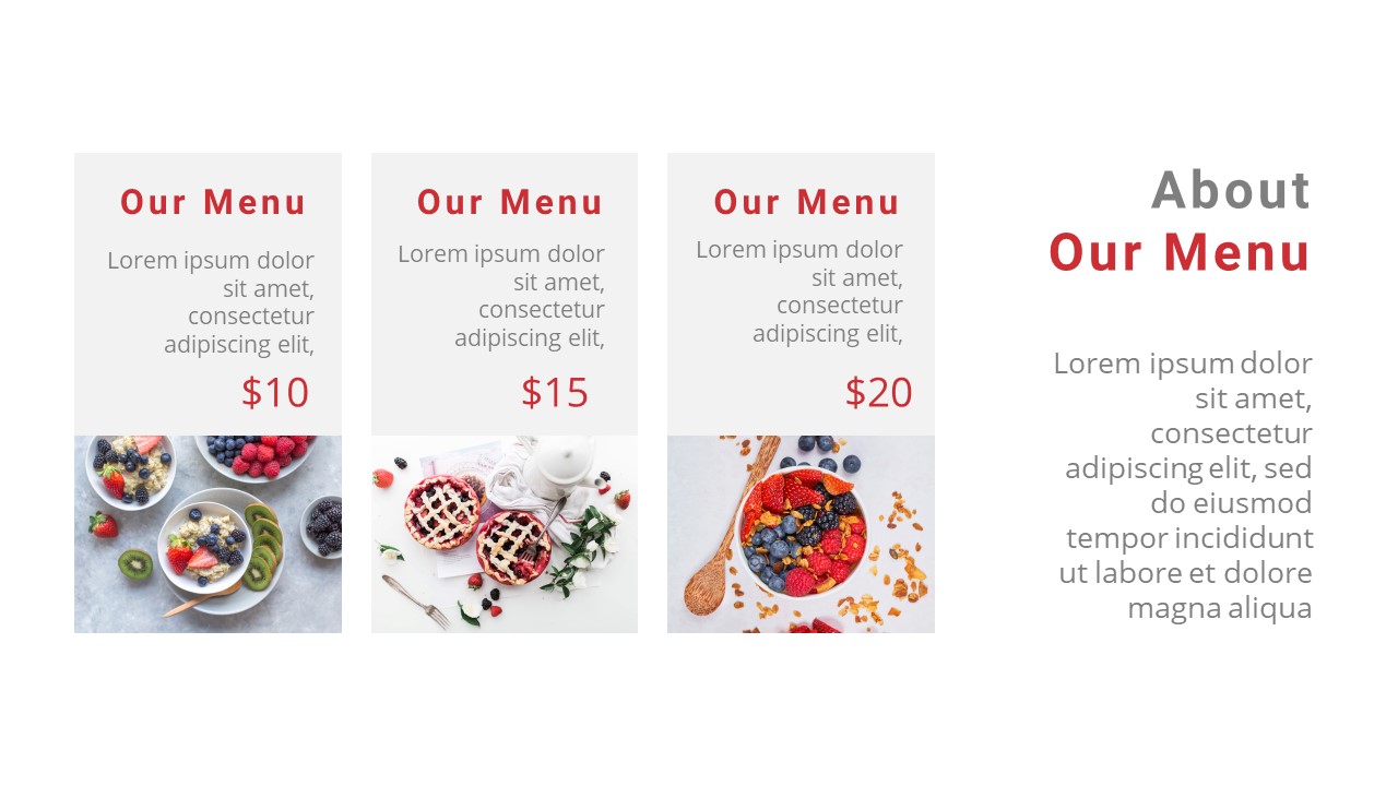 Garnish – Food Google Slides Template, Presentation Templates ...