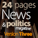 24 Pages News & Politics Magazine Version Three, Print Templates ...