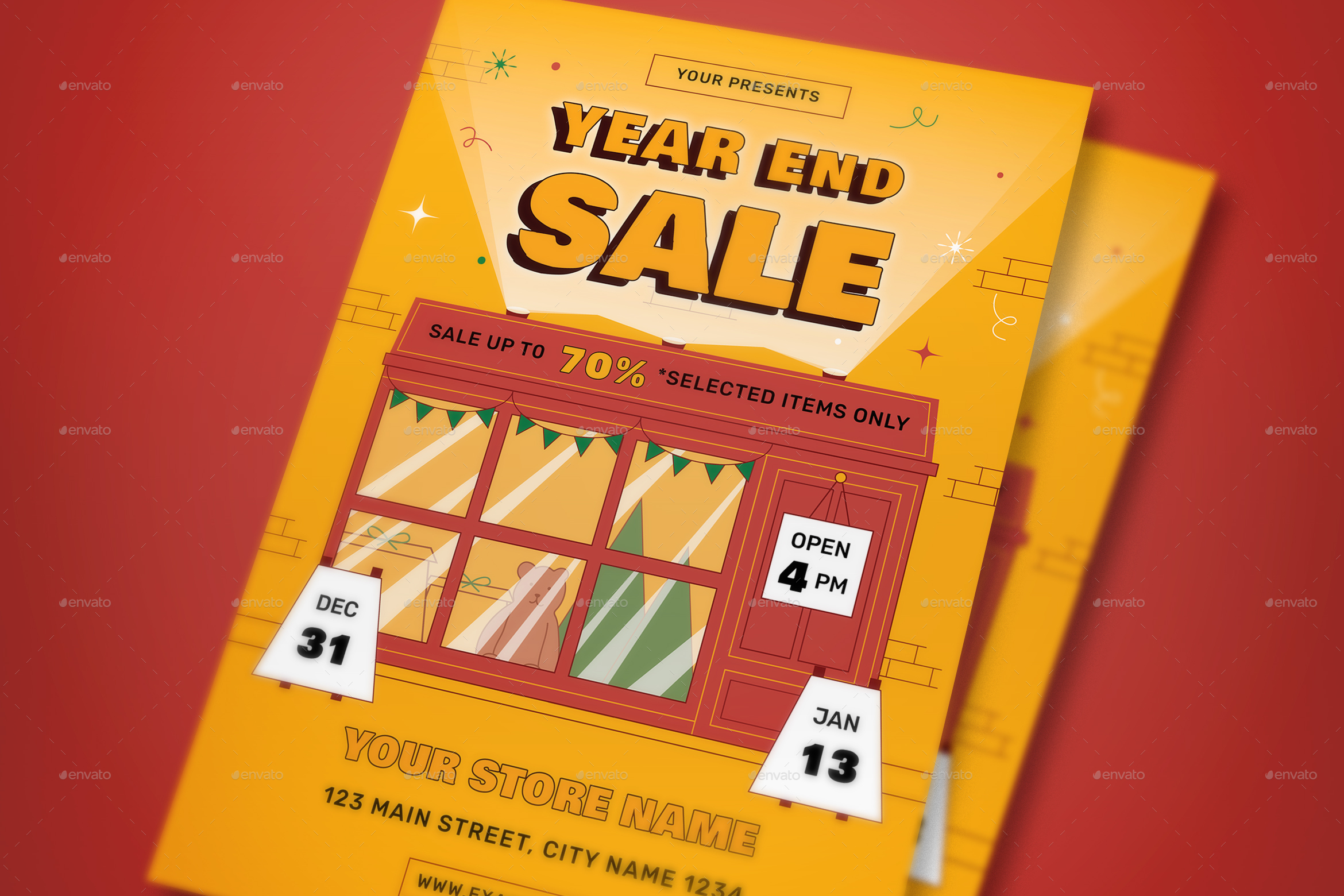 Year End Flyer Set, Print Templates | GraphicRiver