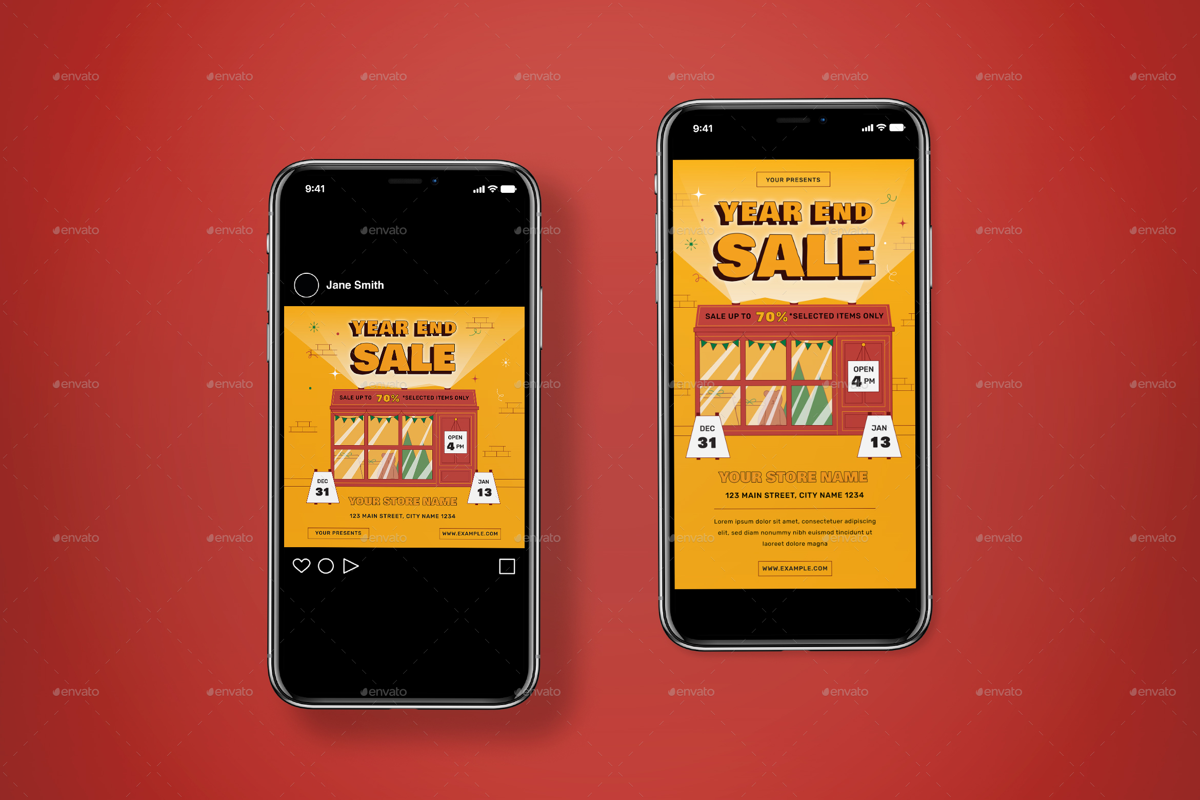 Year End Flyer Set, Print Templates | GraphicRiver