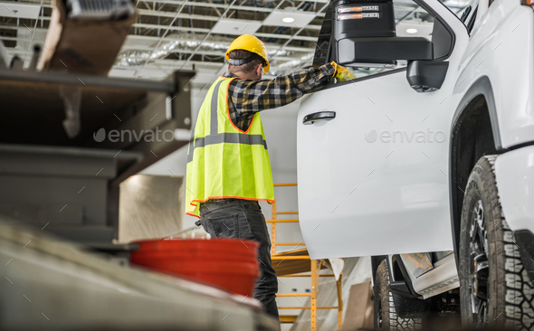 Construction Work Inside Newly Developed Commercial Building Stock ...
