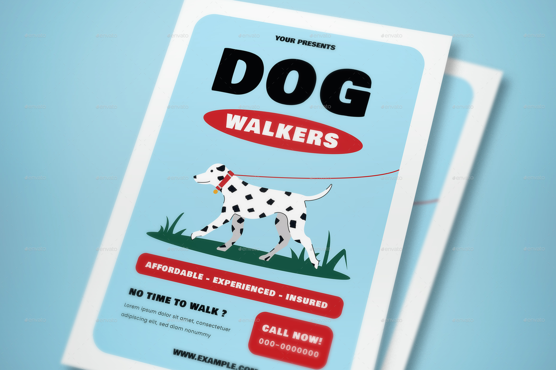 Dog Walkers Flyer Set, Print Templates | GraphicRiver