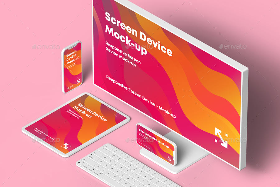 Responsive Screen Device Mockup, Graphics | GraphicRiver