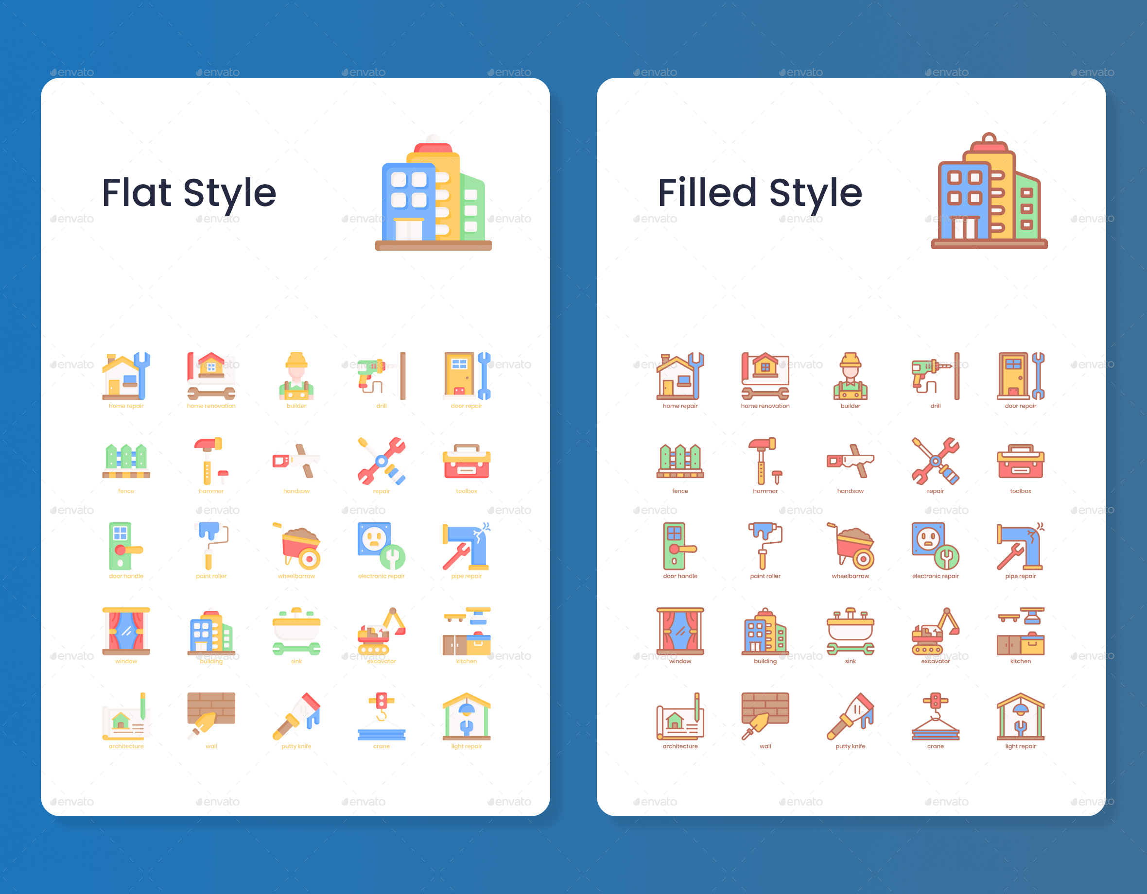 Renovation Icon Pack, Icons | GraphicRiver