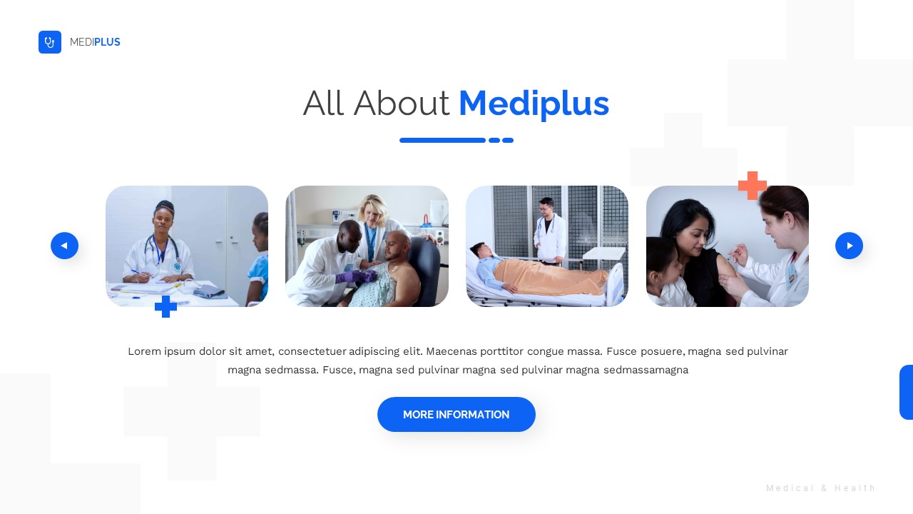 Mediplus - Medical & Health Powerpoint Template, Presentation Templates