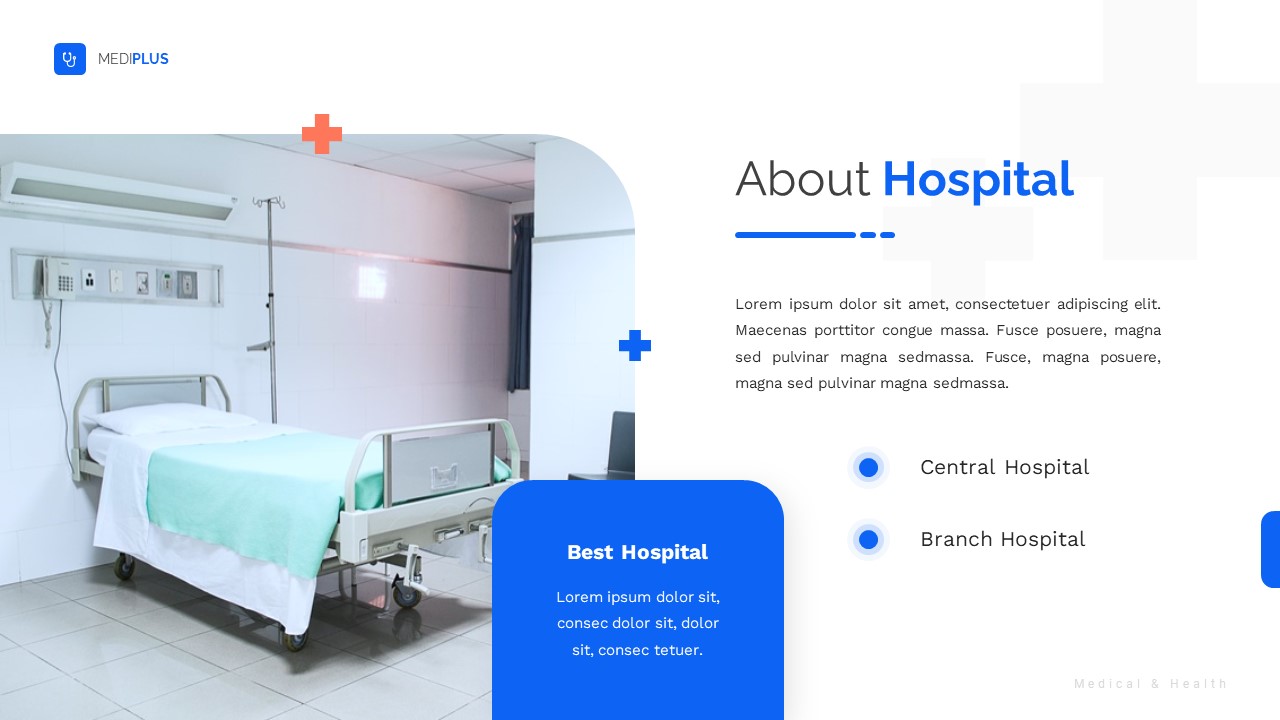 Mediplus - Medical & Health Powerpoint Template, Presentation Templates