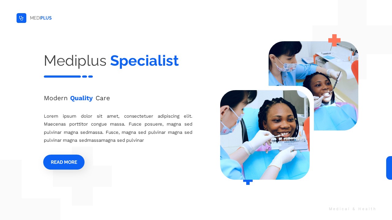 Mediplus - Medical & Health Powerpoint Template, Presentation Templates