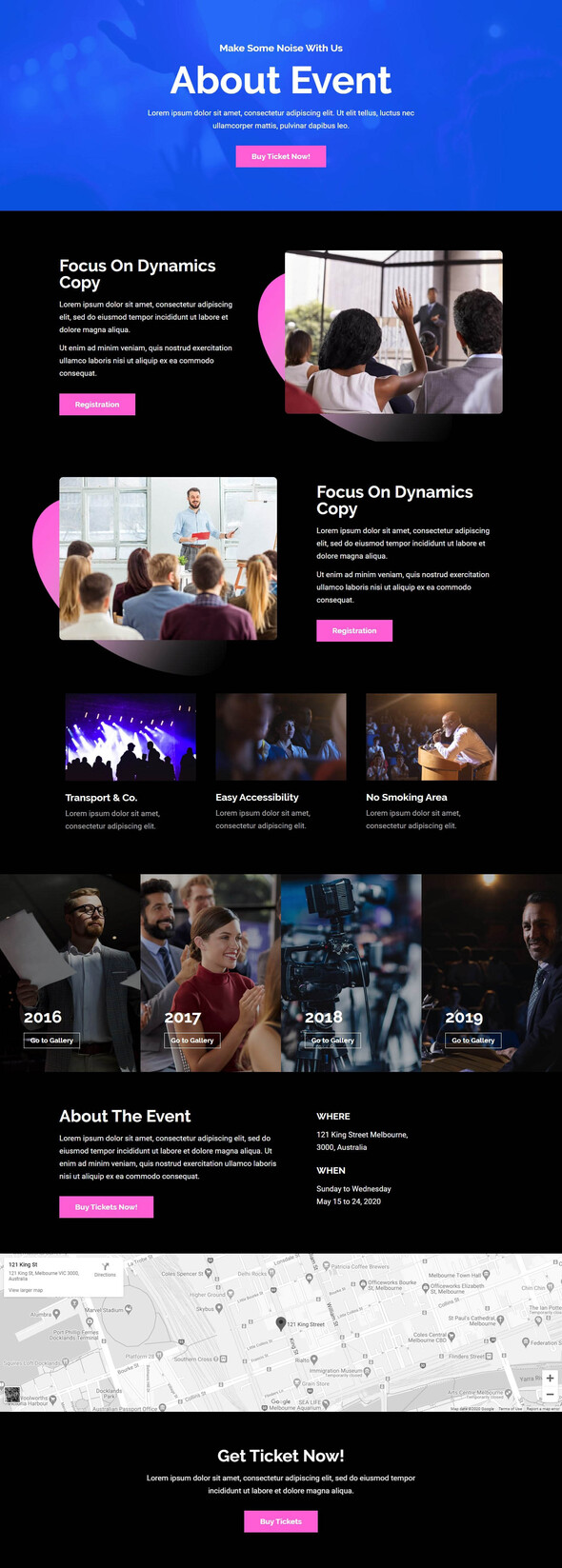 Eventico - Event & Conference Elementor Template Kit by Pixelshow ...
