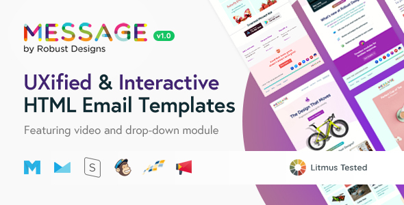 Message | Responsive Email Set for SaaS Startups by RobustEmails ...