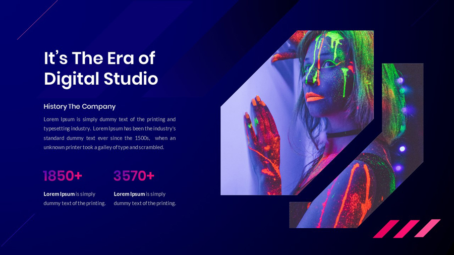 Zealous - Modern Neon PowerPoint Template, Presentation Templates ...