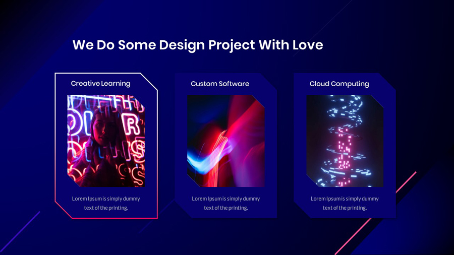 Zealous - Modern Neon Google Slides Template, Presentation Templates