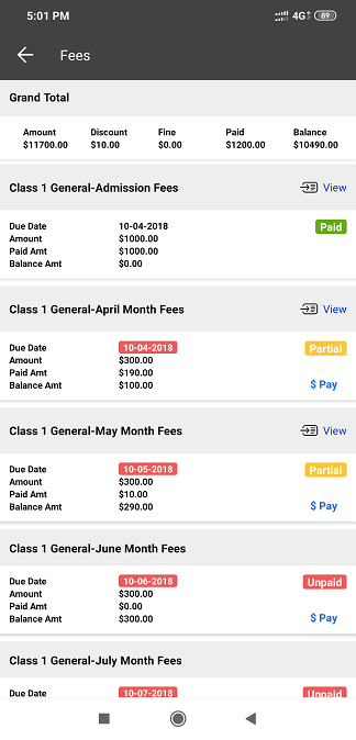 Smart School Android App - Mobile Application for Smart School by QDOCS