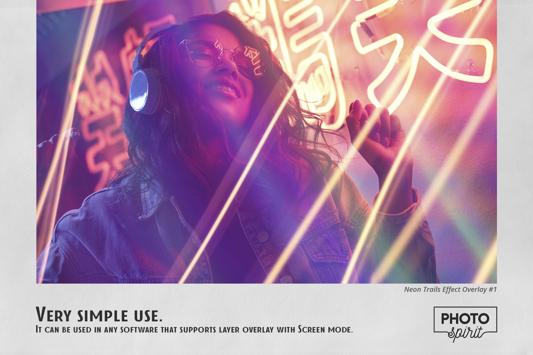 Neon Trails Overlays Effect, Add-ons | GraphicRiver