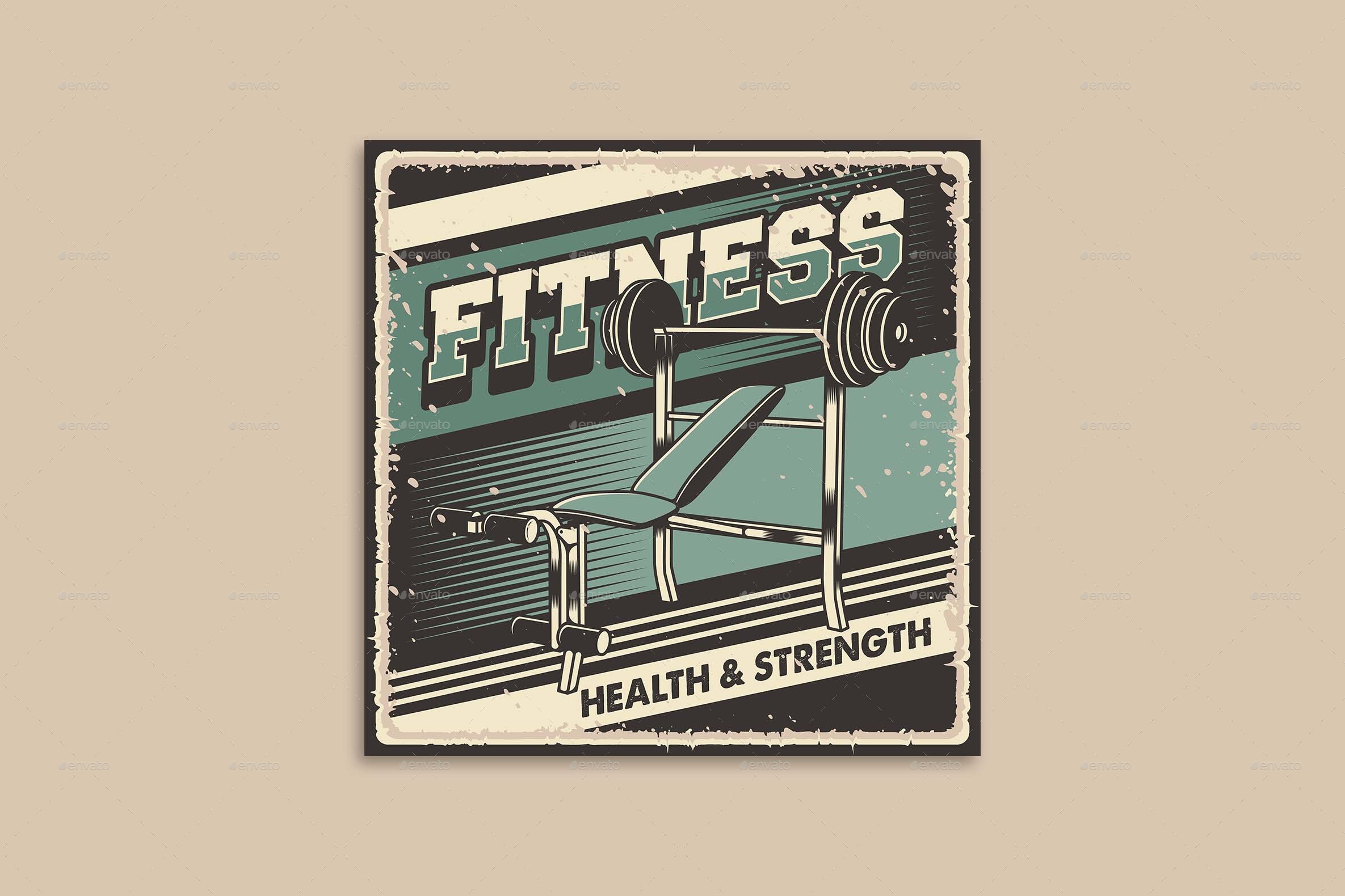 5 Vector Images of Retro Fitness Poster, Vectors | GraphicRiver