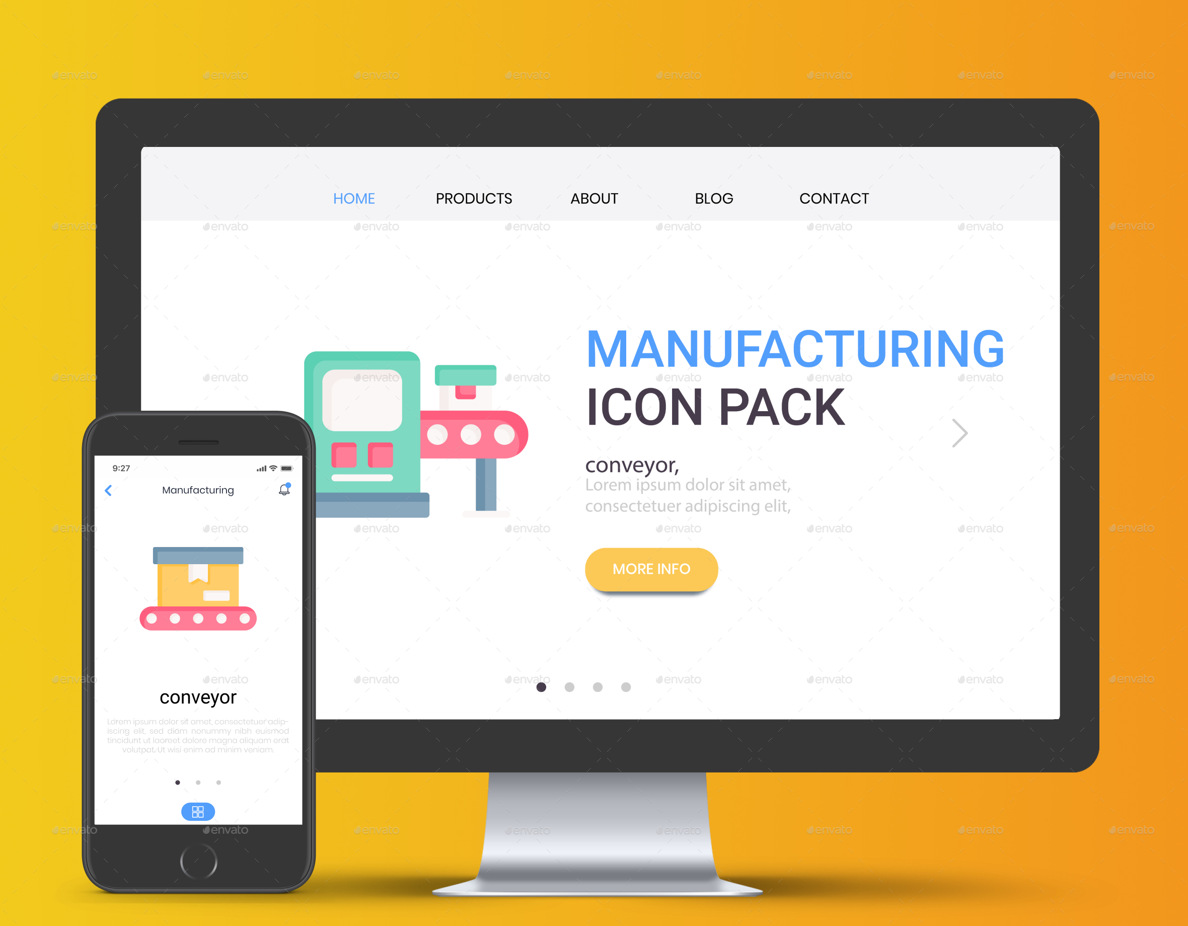 Manufacturing Icon Pack, Icons | GraphicRiver
