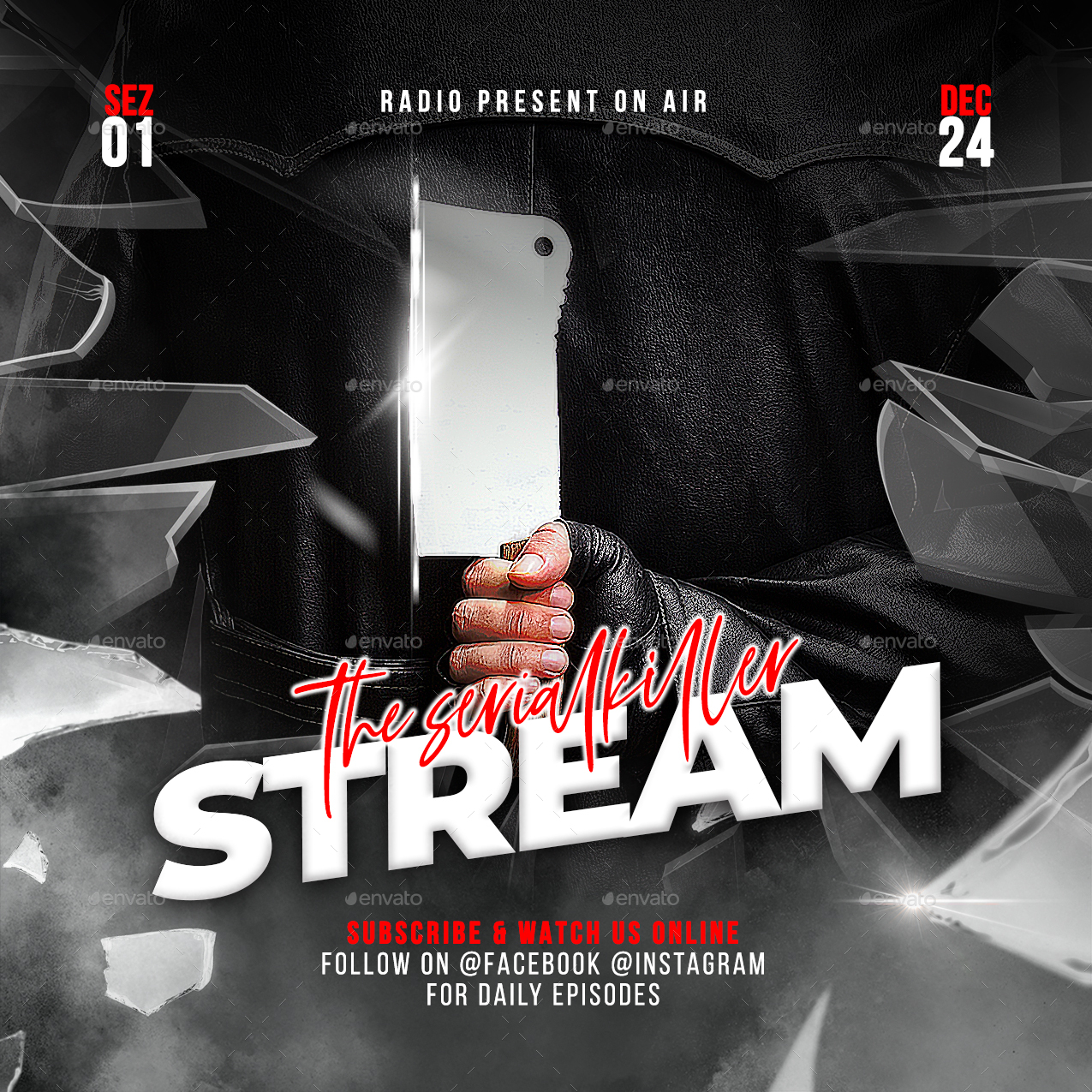 The Serial Killer Flyer Template - PSD Print & Web Ready, Print Templates