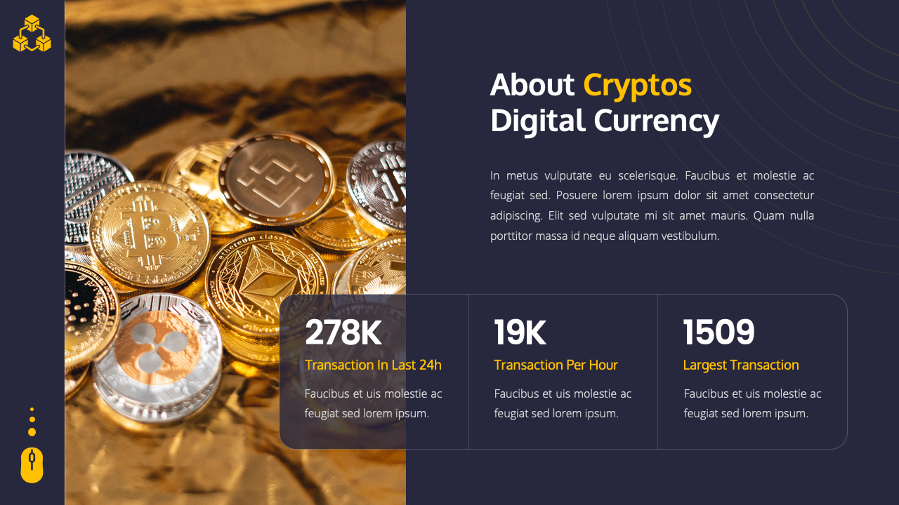 Cryptos - Blockchain and Cryptocurrency PowerPoint Template ...