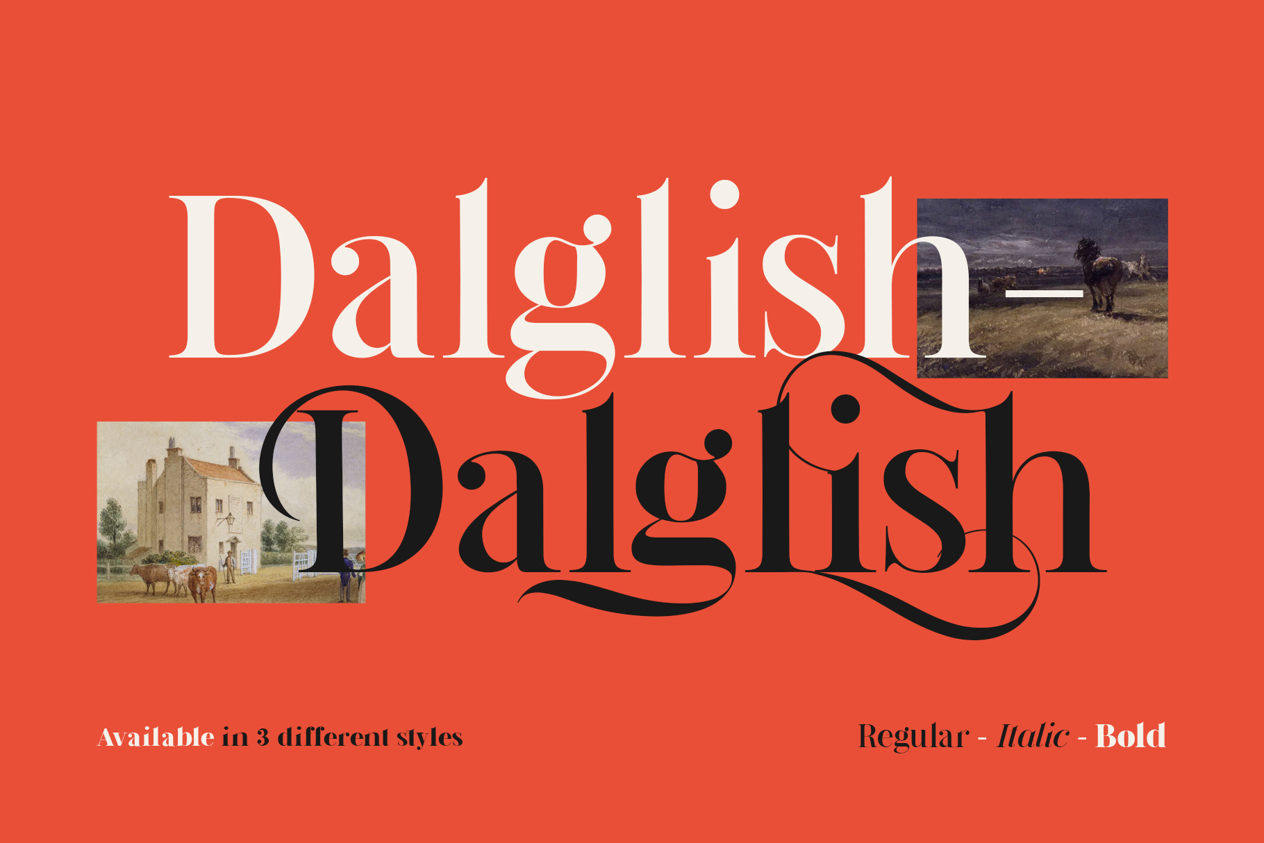 Dalglish Typeface, Fonts | GraphicRiver