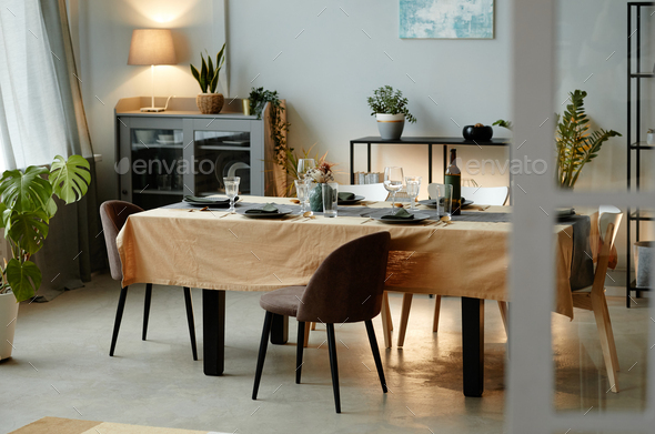 Elegant Dining Room Background Stock Photo by seventyfourimages | PhotoDune