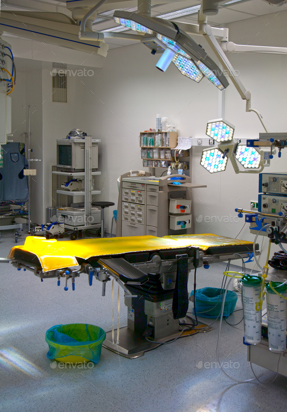 Modern well equipped operating theatre in a new hospital. Stock Photo ...