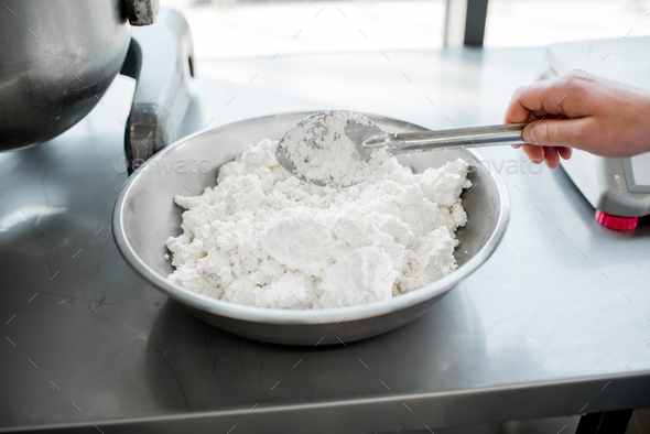 Weighing ingredients for baking Stock Photo by RossHelen | PhotoDune