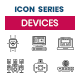 70 Devices Icons | Dualine Series by Krafted | GraphicRiver